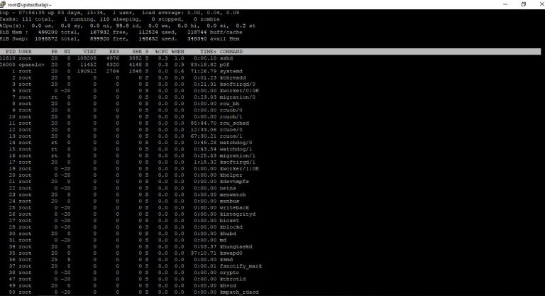 Top Process Management Commands in Linux. - Coimbatore Webhosting